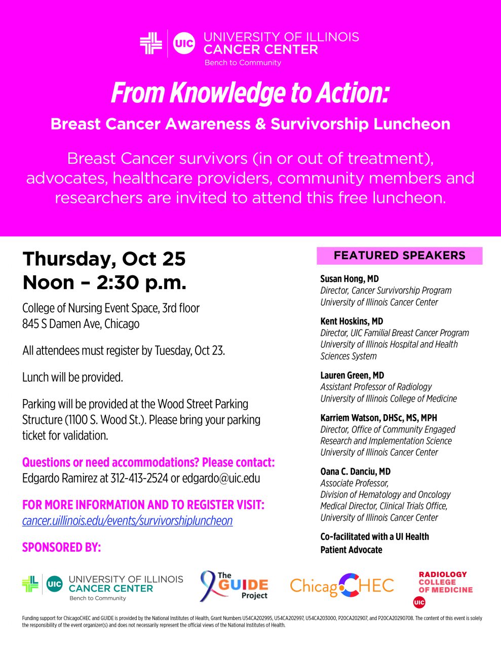 Knowledge to Action: Breast Cancer Awareness & Survivorship Luncheon ...