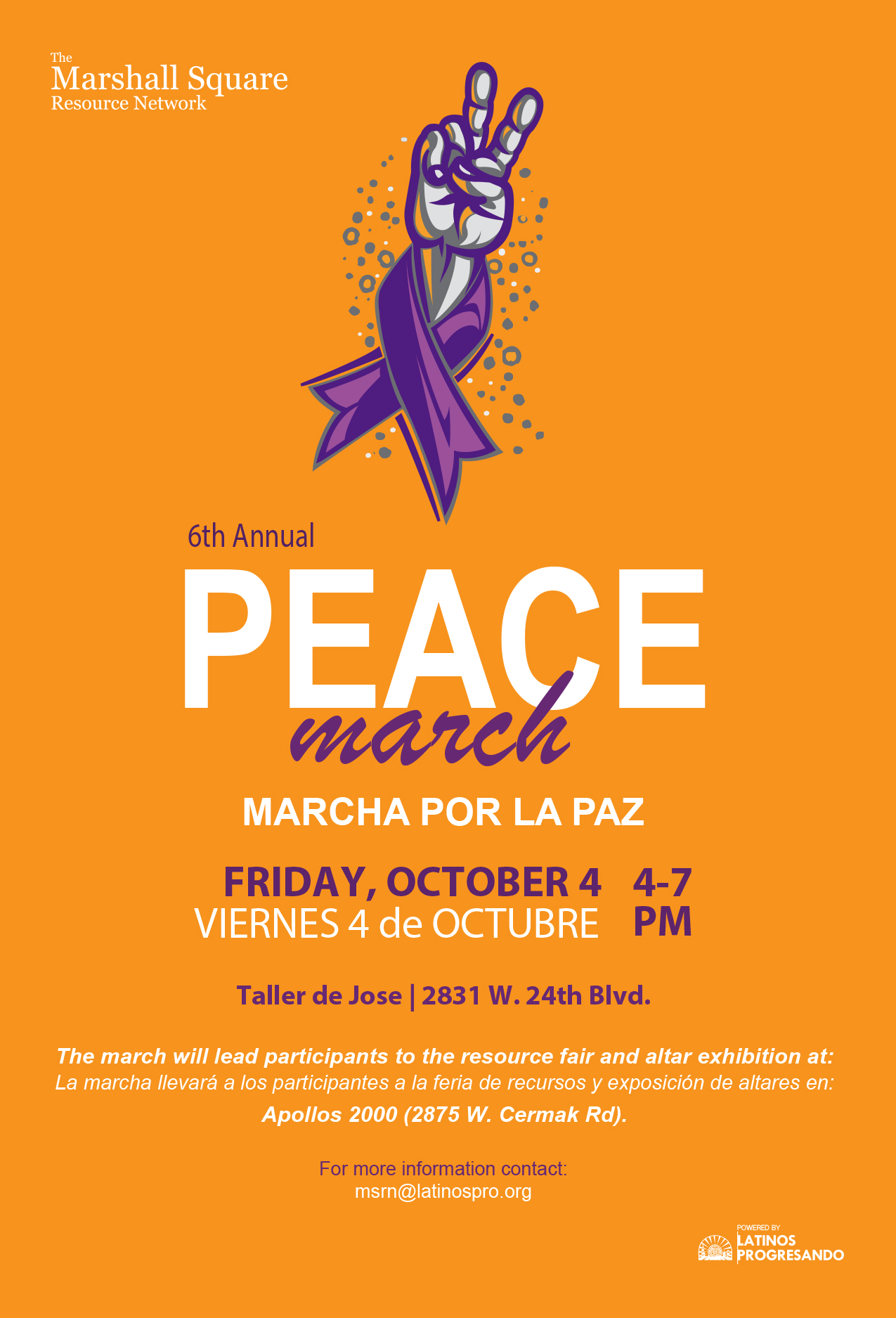 6th Annual Peace March this Friday! - ChicagoCHEC