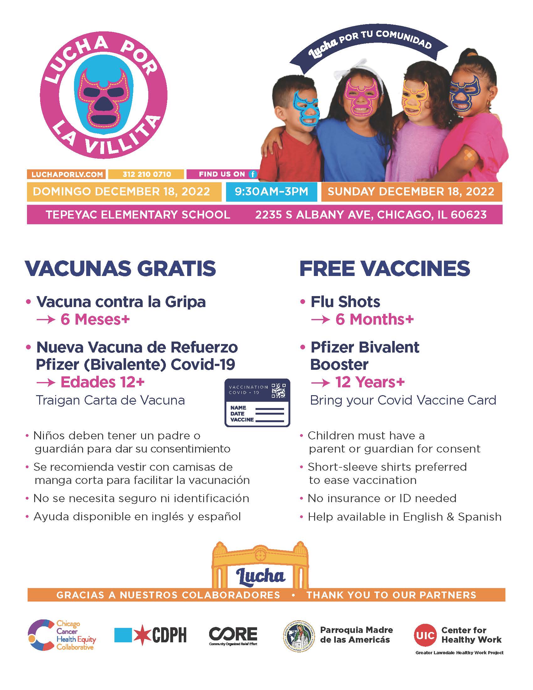 Vacunas Gratis / Free Vaccines - ChicagoCHEC